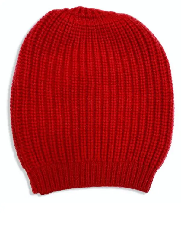 LA ROSE Cash Beanie Rosso