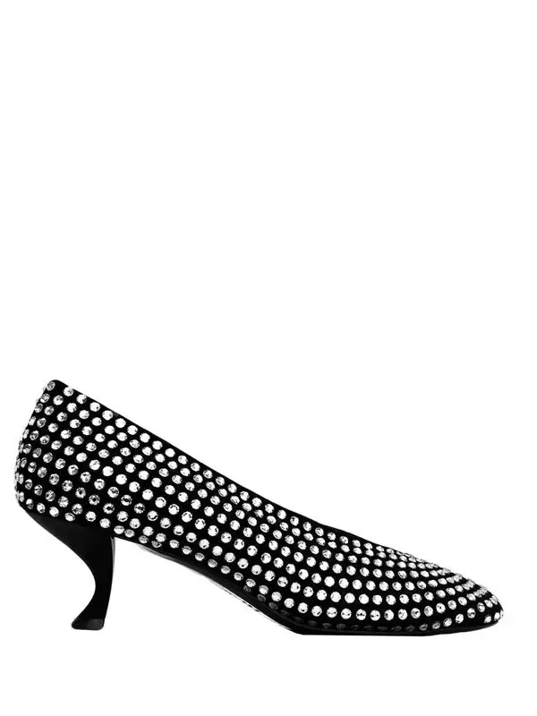 LA ROSE Pumps Silver Crystal