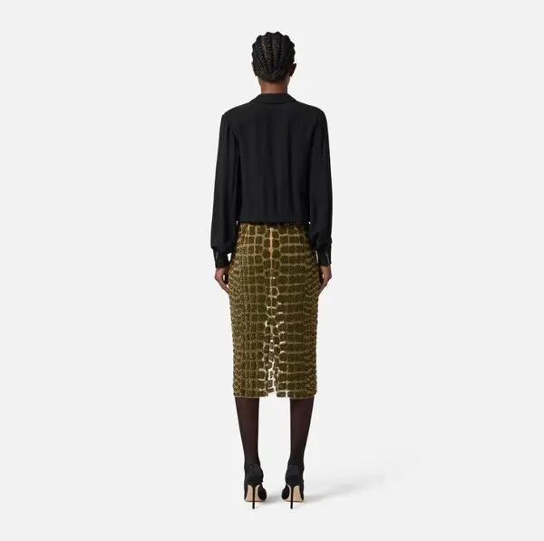 Elisabetta Franchi Camicia A Body - Nero