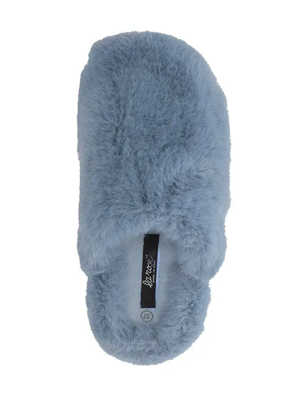 LA ROSE Furry Indoor Slippers