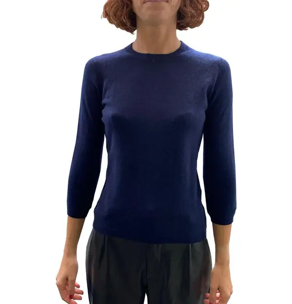 LA ROSE Maglia 3/4 Cashmere Blue