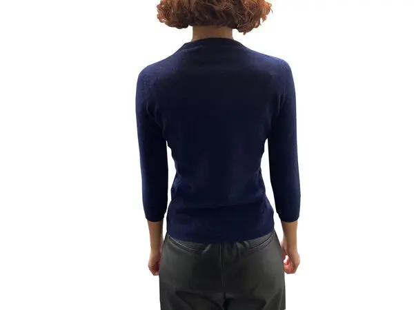 LA ROSE Maglia 3/4 Cashmere Blue