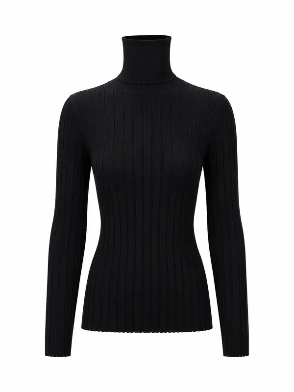 LA ROSE Collo Alto Cashmere+seta