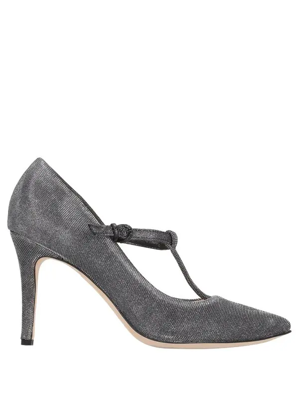 LA ROSE Medium Lurex Pointed Pumps
