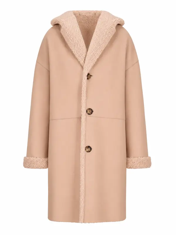 LA ROSE Cappotto Corto Montone