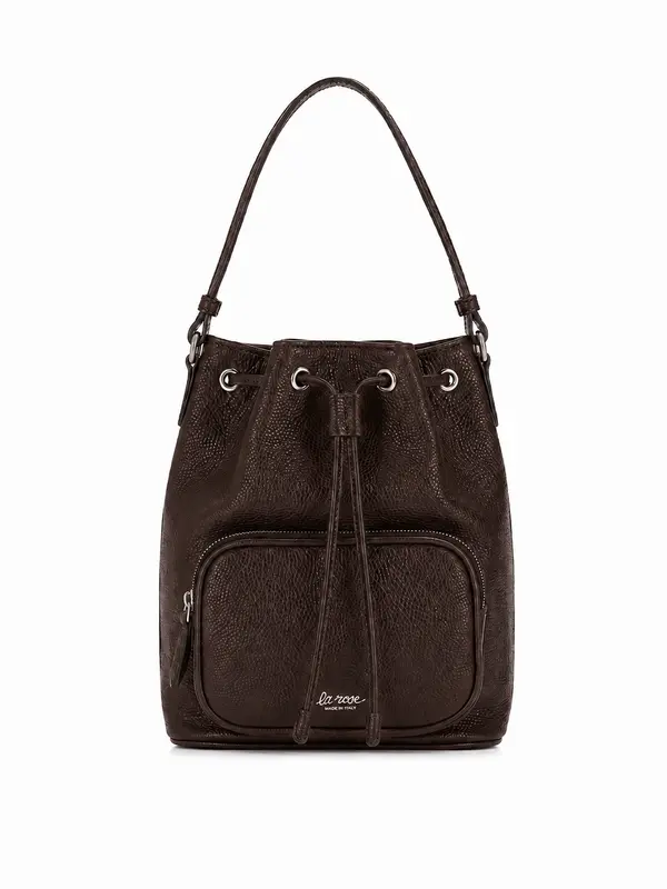 LA ROSE Borsa Sacchetto Grande Moro - Brown