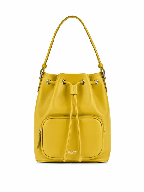 LA ROSE Leather Satchel Bag