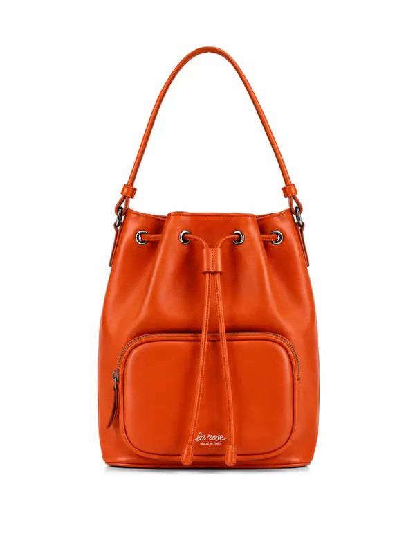 LA ROSE Leather Satchel Bag