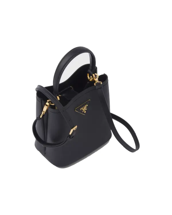 Prada Small Saffiano Leather Panier Bag