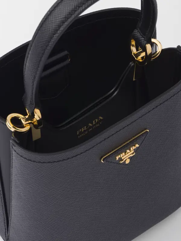 Prada Small Saffiano Leather Panier Bag