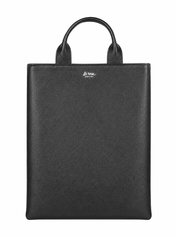 LA ROSE Leather Shopping Bag