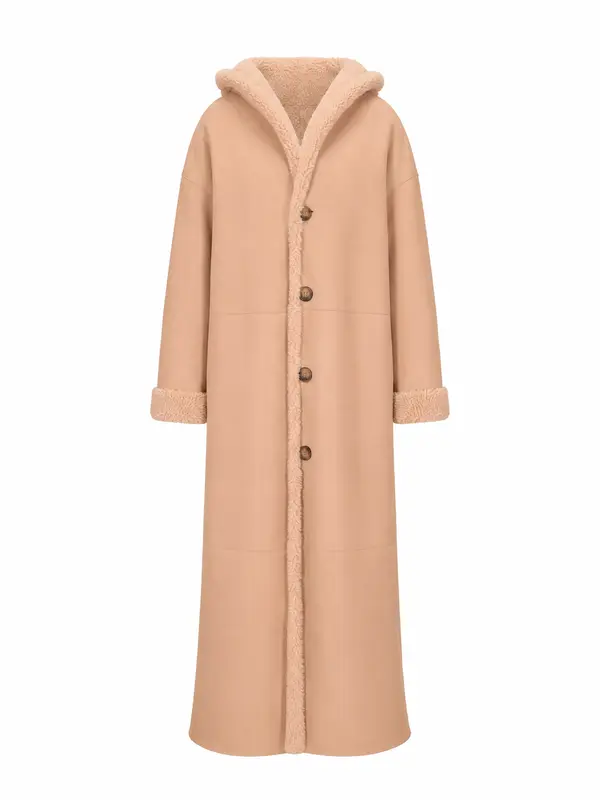LA ROSE Cappotto Montone Lungo Reversibile