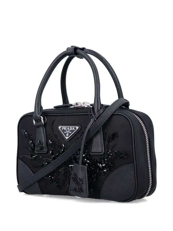 Prada Embroidered Detailing Mini Bag