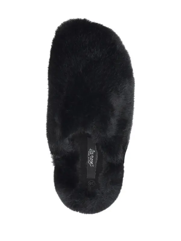 LA ROSE Furry Indoor Slippers