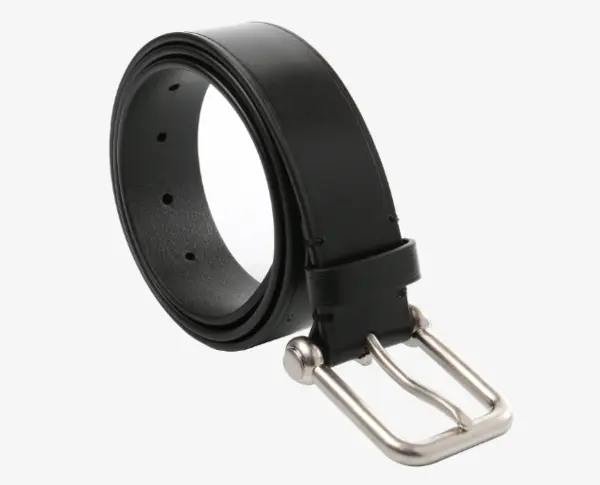 ANN DEMEULEMEESTER Marin 3,5 Cm Archive Buckle Belt Oily Calf Skin - Black