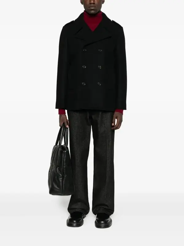 Saint Laurent Manteau M42 I Retouche Army Feu