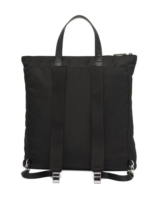 Prada Re Nylon Saffiano Leather Tote Bag