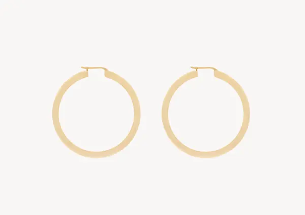 Saint Laurent Creoles Simple Laiton/alumin