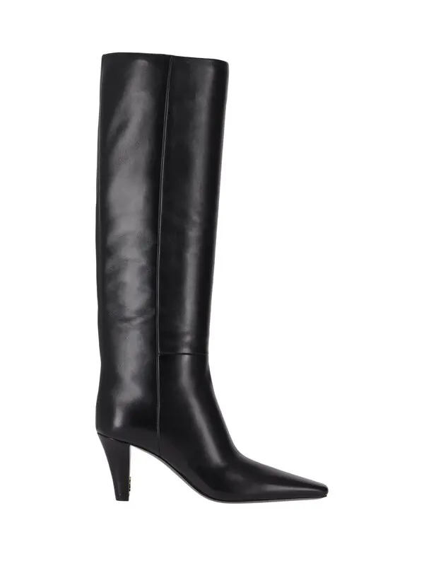 Saint Laurent Jill 75 Boot Nappa Piano/lt B
