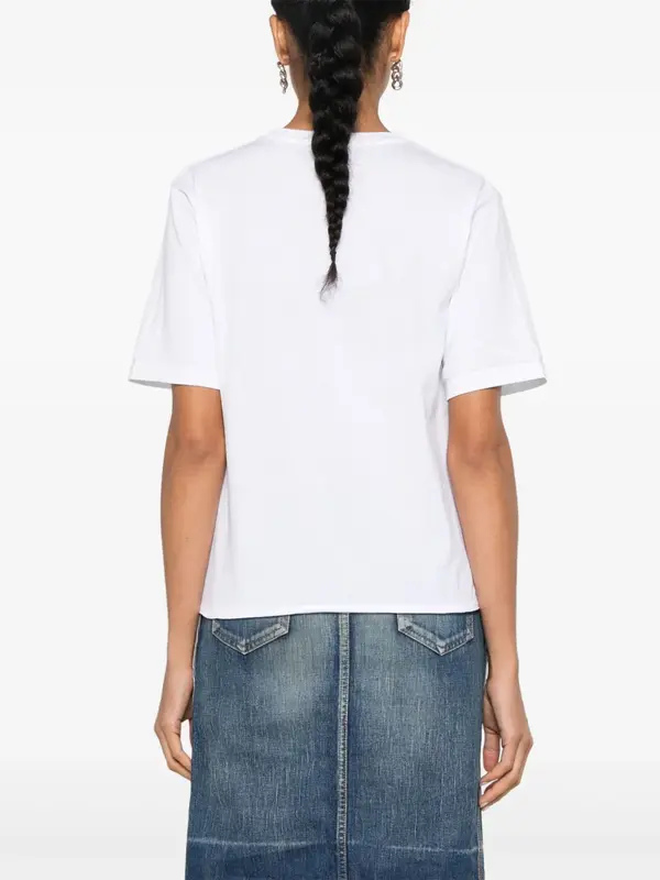 Saint Laurent Logo Print T Shirt