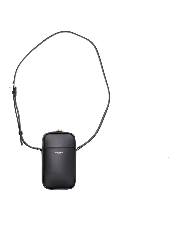 Saint Laurent Pm Dailycase Queens Calf - Noir