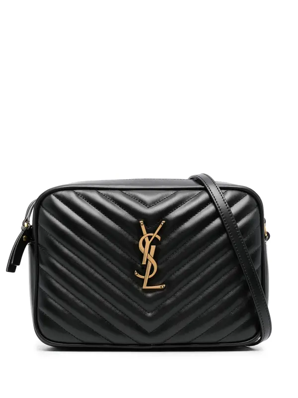 Saint Laurent Bo Mng Lou Vitello Piumo - Noir