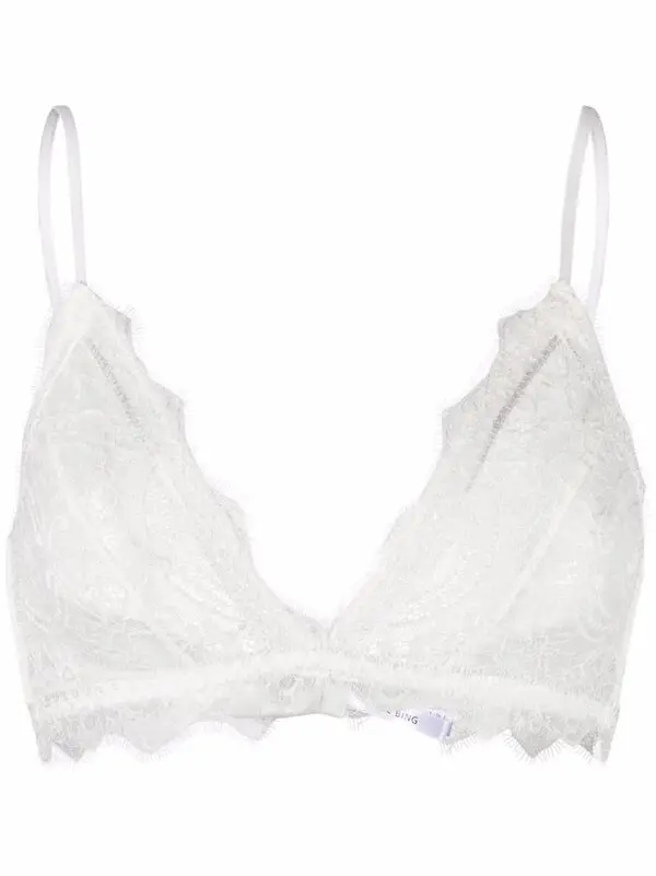 ANINE BING Lace Bra With Trim