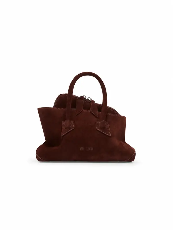 Attico La Passeggiata Mini' Top Handle - Light Chocolate