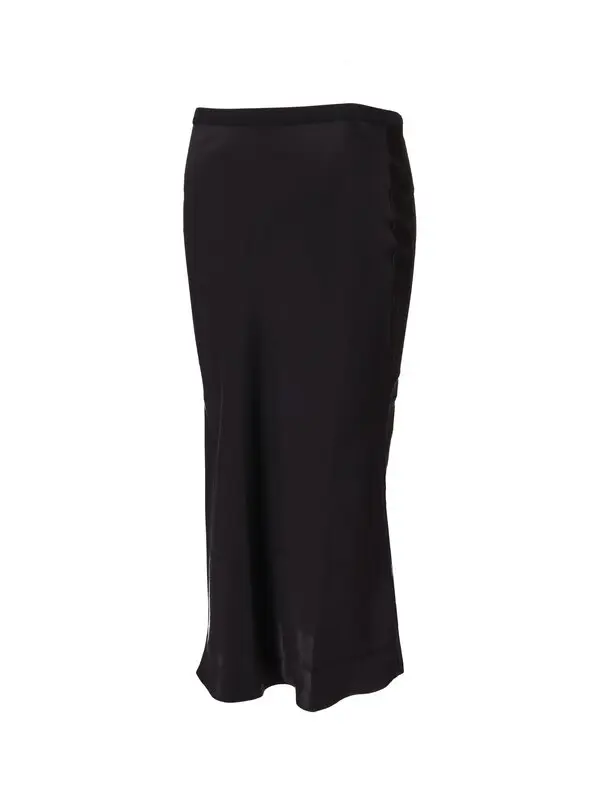 ANINE BING Bar Silk Skirt