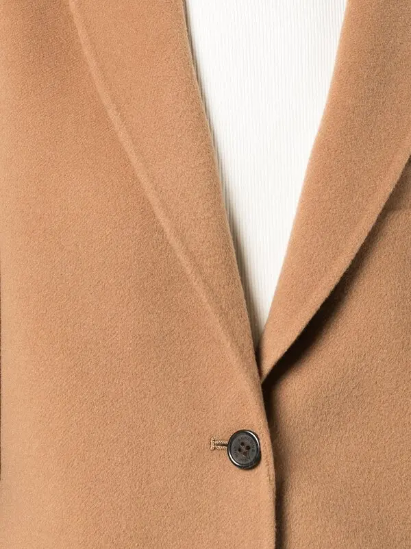 ANINE BING Quinn Blazer Camel Cashmere Blend