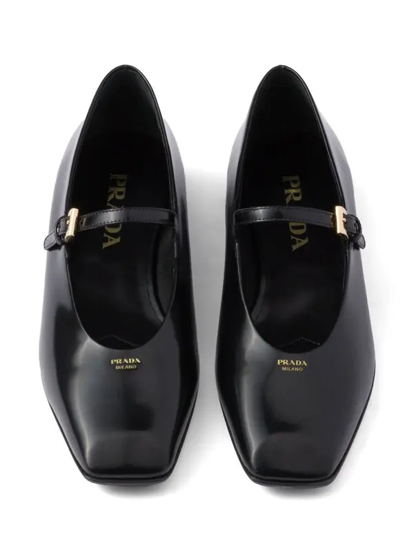 Prada Mary Jane Ballerina Shoes - Nero