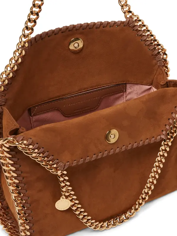 Stella McCartney Mini Falabella Suede Bag - Brandy