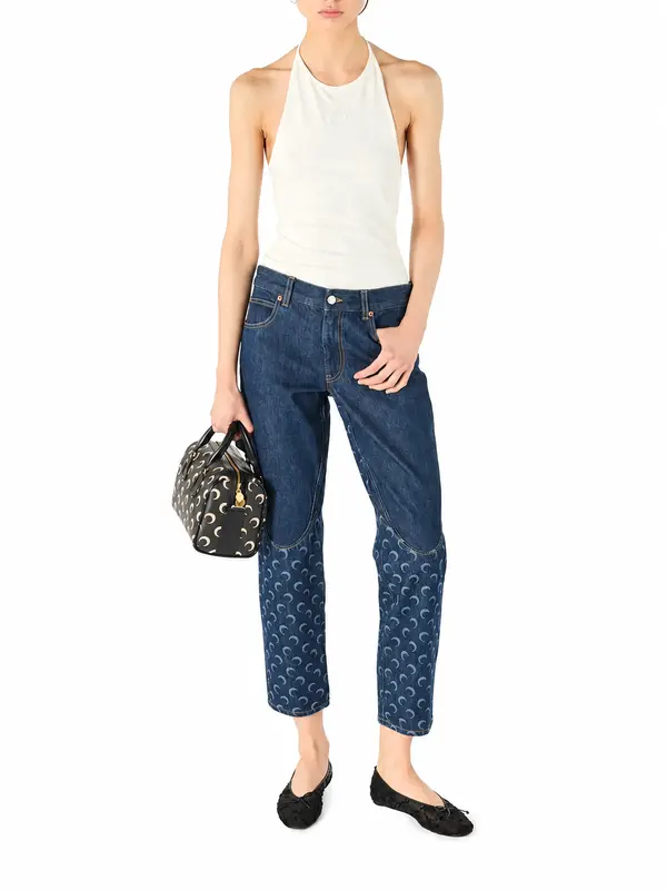MARINE SERRE Denim Slim Fit Jeans