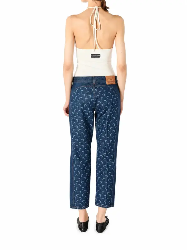 MARINE SERRE Denim Slim Fit Jeans
