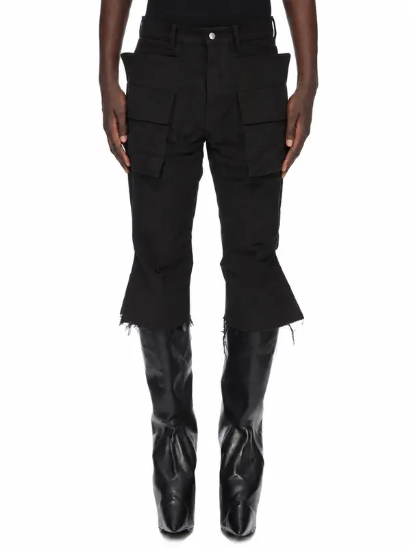Rick Owens Cargo Bolan Cutoffs - Black