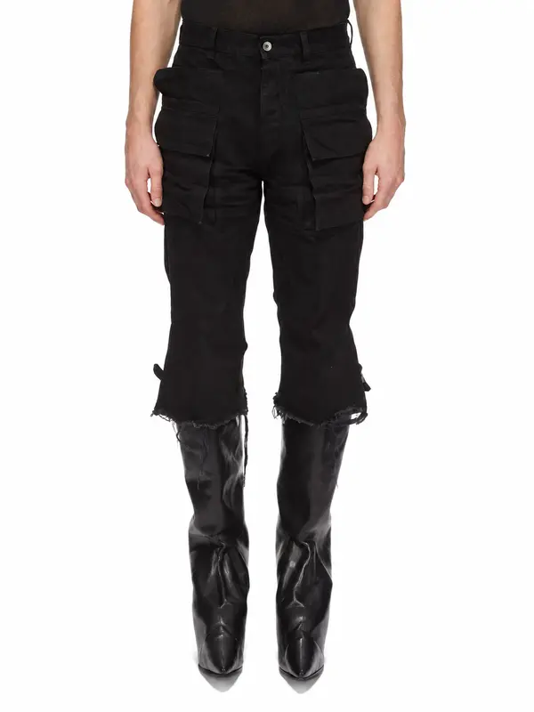 Rick Owens Cargo Bolan Cutoffs - Black