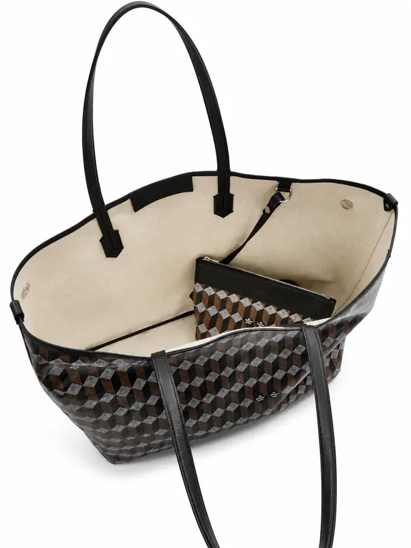 AU DEPART Tote Calf/coated Canvas