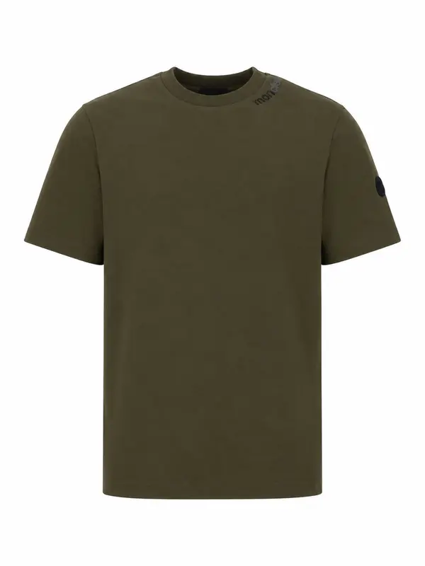 Moncler Ss T Shirt - Dark Green
