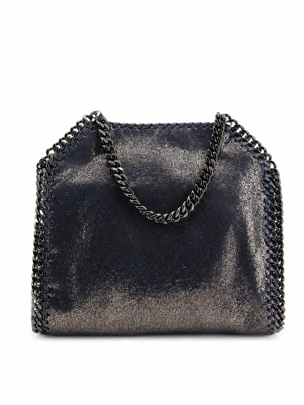 Stella McCartney Falabella Mini Tote Eco Shiny - Dark Navy