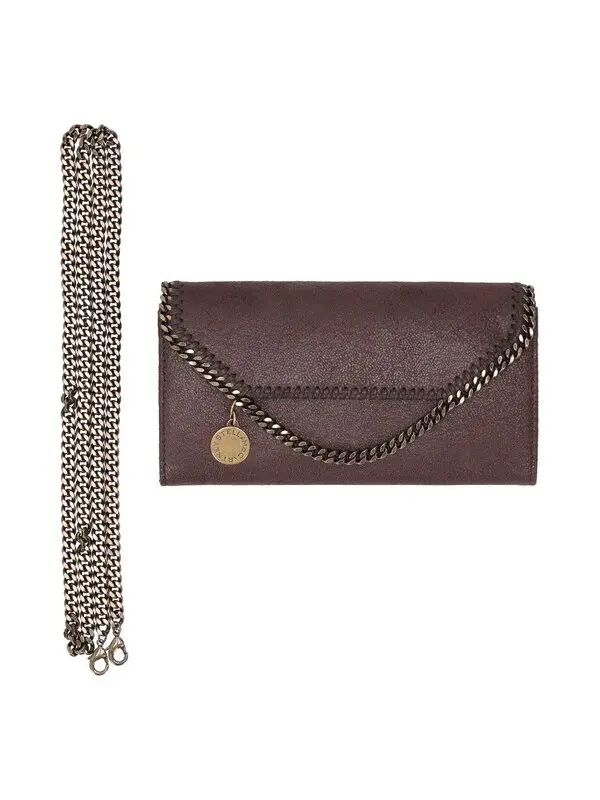 Stella McCartney Falabella Continental Wallet W - Mahogany
