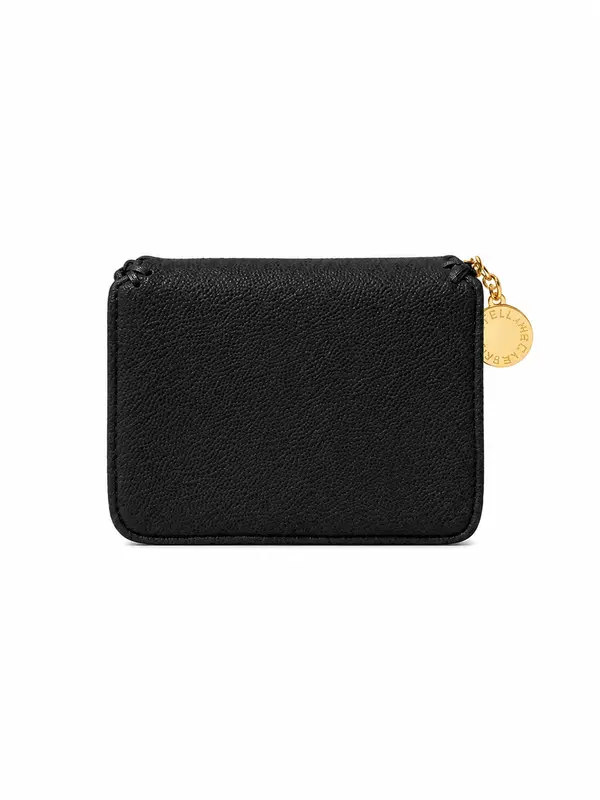 Stella McCartney Falabella Bifold Wallet Eco Sh - Black