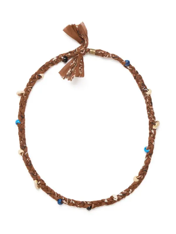 Alanui Bandana & Cowrie Shell Neckla A Mu