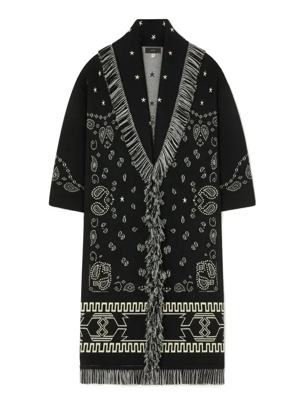 Alanui Bandana Jacquard Coat Bor