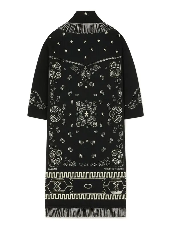 Alanui Bandana Jacquard Coat Bor