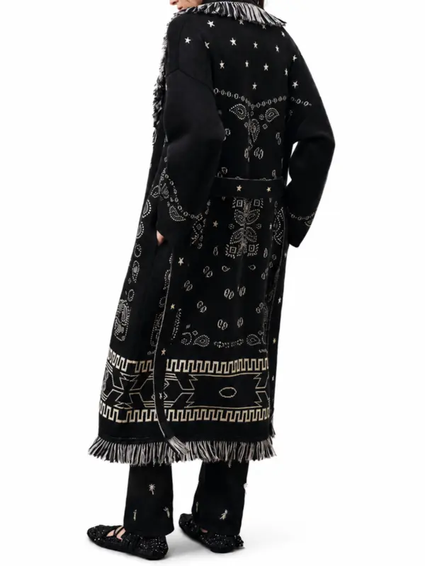 Alanui Bandana Jacquard Coat Bor