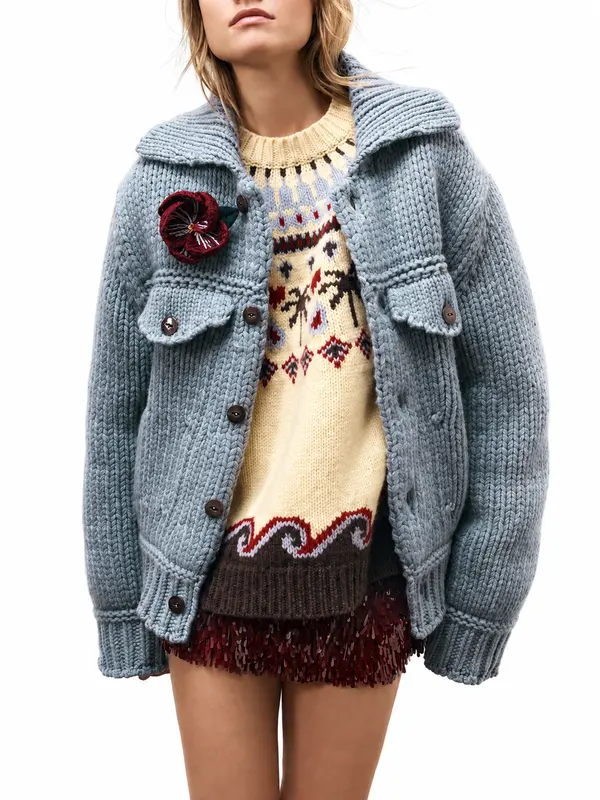 Alanui Sweet Winter Sweater - Sunlight/multicolor