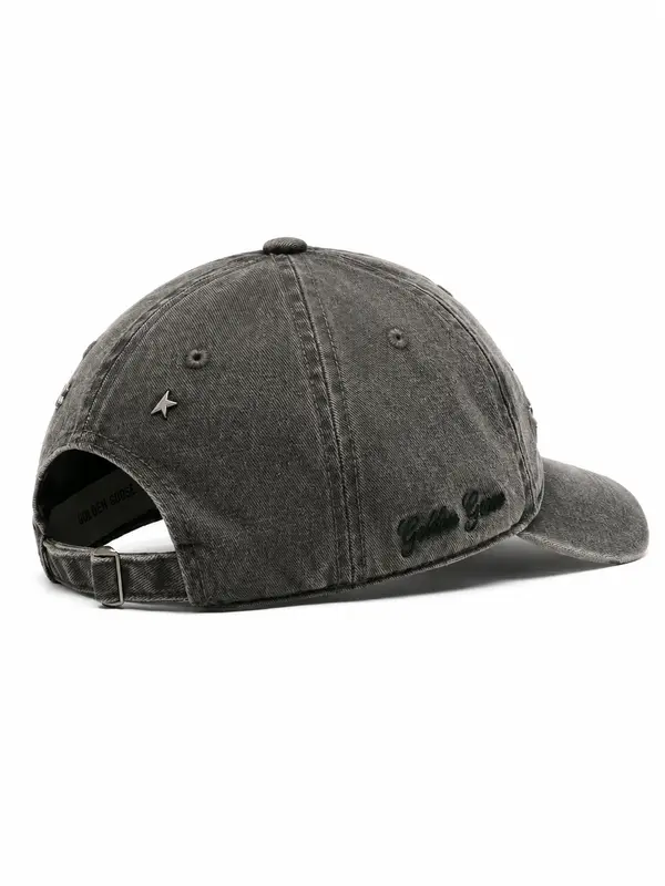 GOLDEN GOOSE Journey Baseball Cap/ Washed Cotton Twill / Golden Patch / Made In Italy