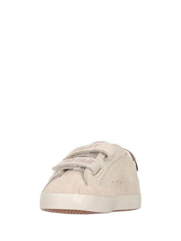 GOLDEN GOOSE Baby School Suede Upper Toe And Strap Laminated Star And Heel