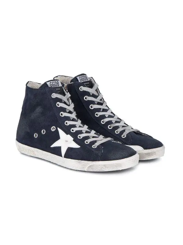 GOLDEN GOOSE Francy Classic Suede Upper Shiny Leather Star