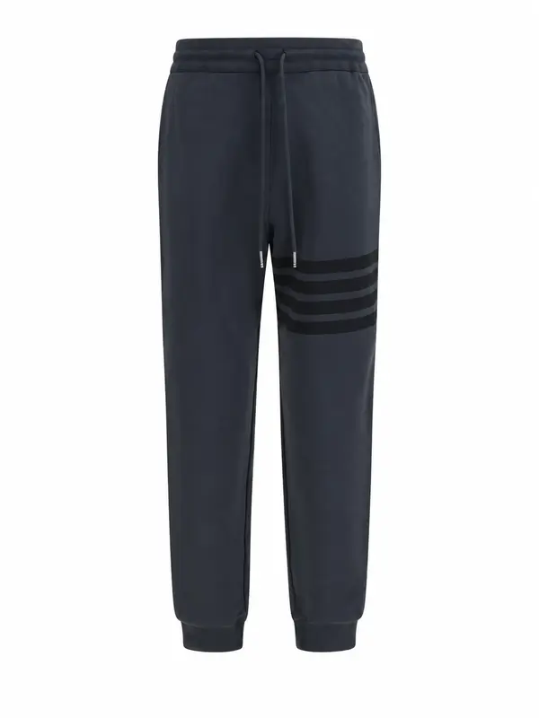 Thom Browne Sweatpants W/ Tonal Bar In Garment Dyed Loopback